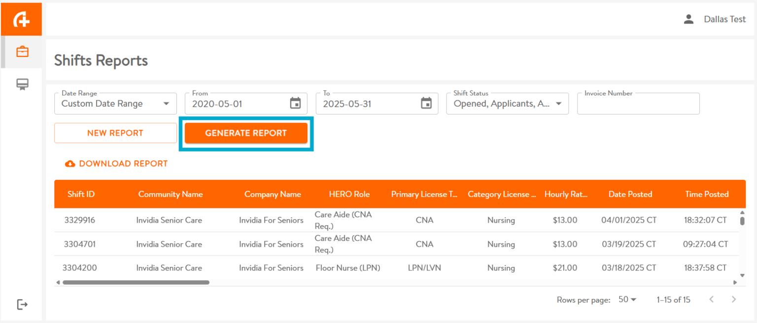 Shifts and PBJ Reports Center - KARE